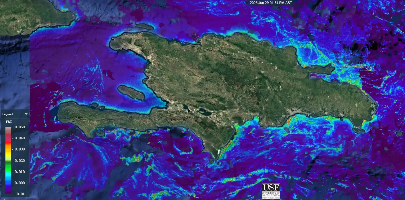 Sargassum forecast Dominican Republic - Haiti - Sargassum Monitoring